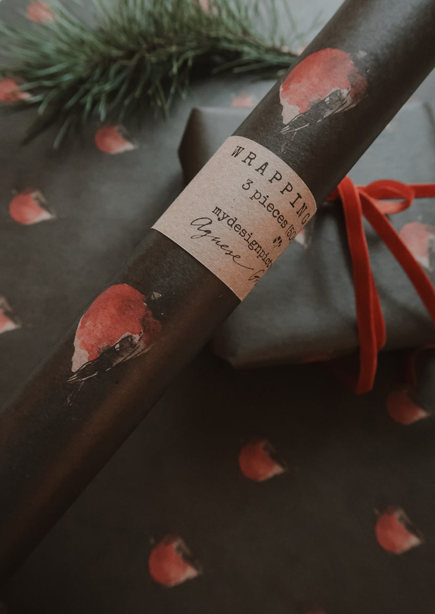 RED ROBIN kraft wrapping paper – MyDesignPictures