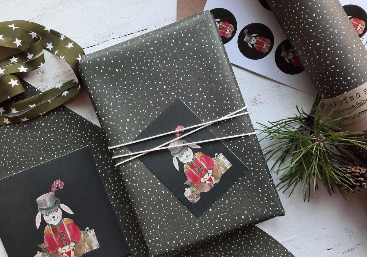 SET OF 3 pieces SNOWING wrapping paper – MyDesignPictures